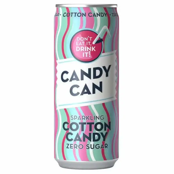 Candy Can Cotton Candy Flavour 330ml – KKB Sweets And More