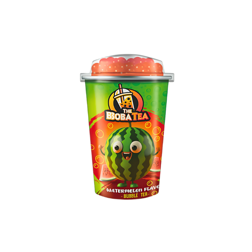 Boba Bubble Tea Watermelon 350ml – KKB Sweets And More
