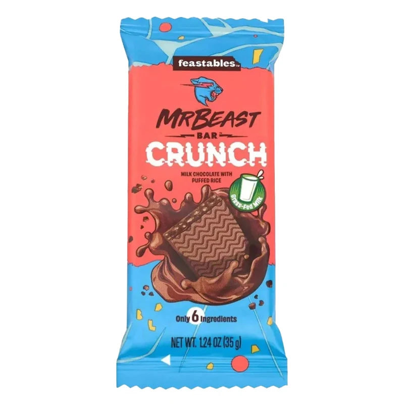 Feastables Mr. Beast Crunch Chocolate Bar 35g MHD:08.01.2025 (abgelauf ...