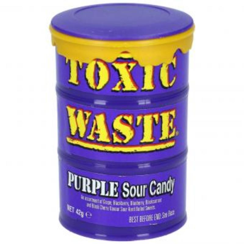 Toxic Waste Purple Sour Candy 42g – KKB Sweets And More